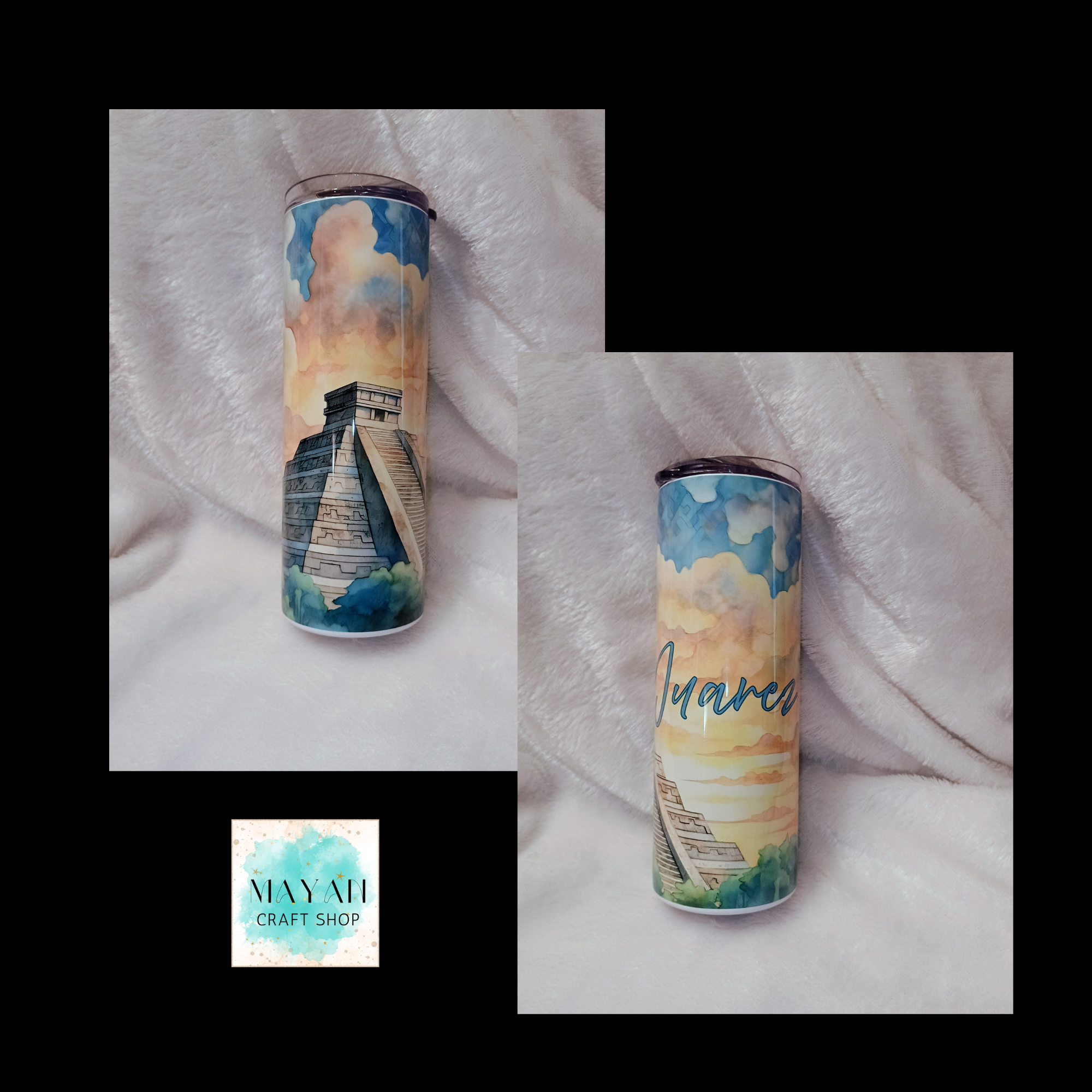 Mayan Temple Tumbler | Mayan Craft Shop